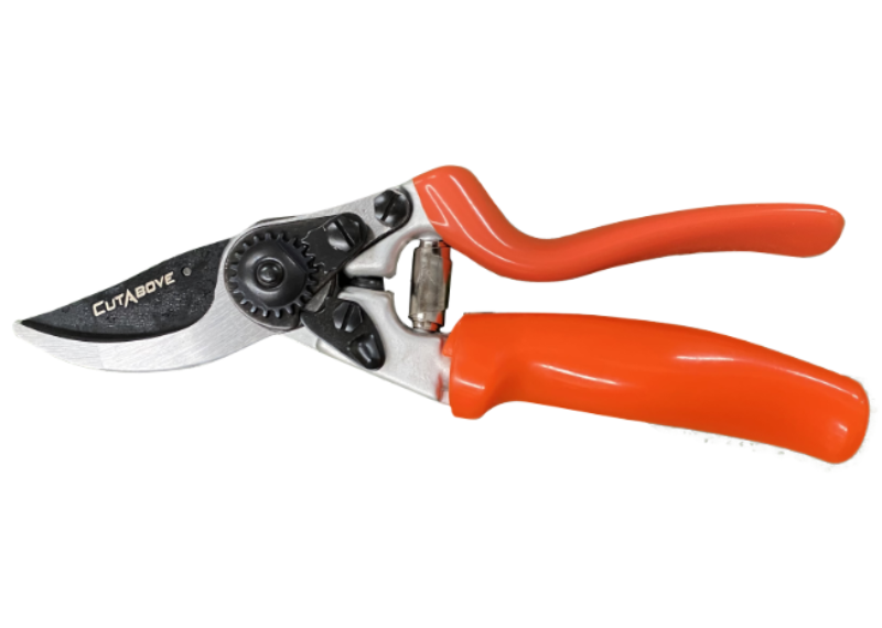 Long handled Bypass Secateurs with Rotating Handle - CutAbove Tools